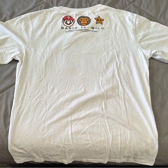 Shirts | Rare 209 Super Mario Baby Milo By Bathing Ape With Sequins ...